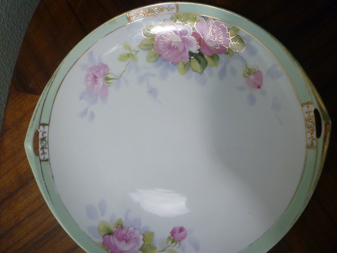 Vintage NIPPON PLATE. Wall Decor. Cake Plate. Beautiful Hand Painted ...