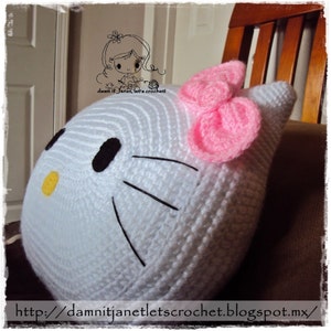 Japanese Anime Kitty Cushion - PDF Crochet Pattern - Instant Download ...