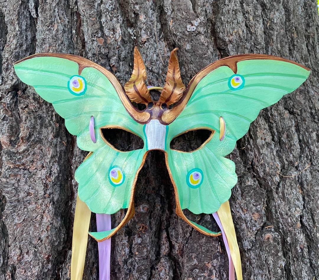 Lunar Moth Mask - Etsy