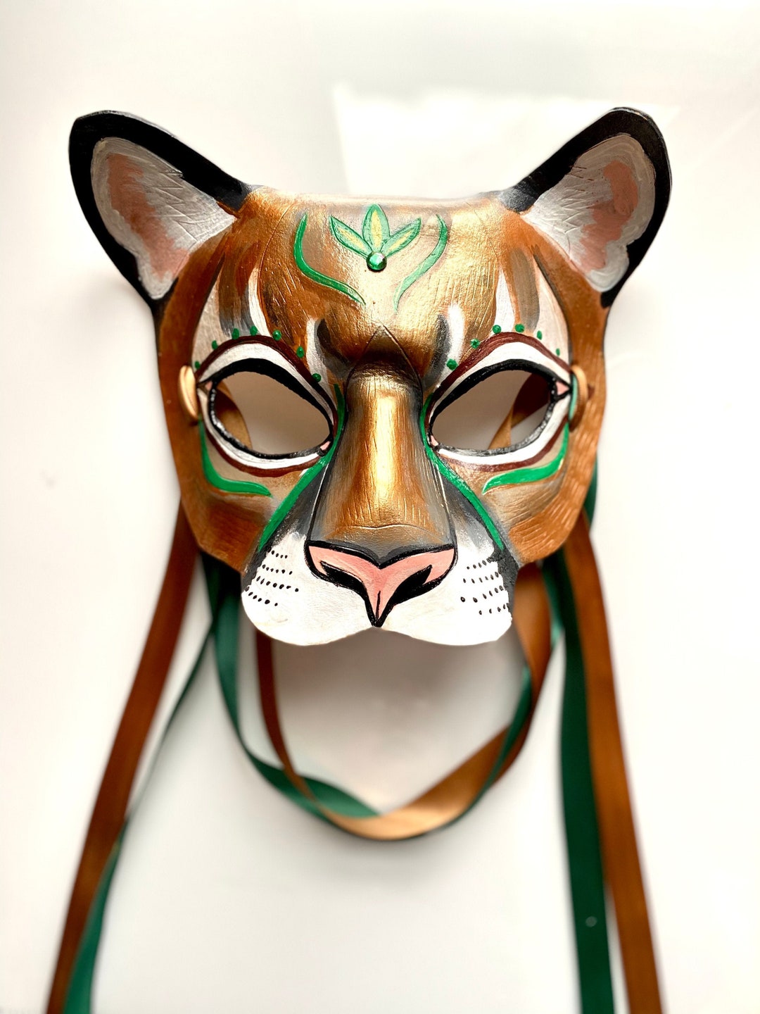 Custom Mountain Lion Leather Masquerade Mask - Etsy