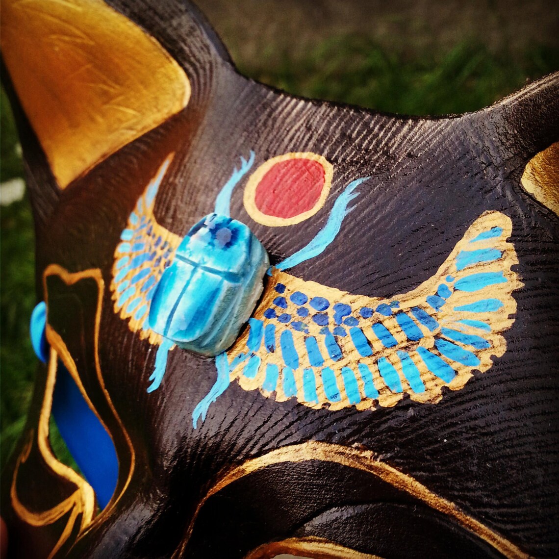Custom Bastet Egyptian Cat Masquerade Mask Ready for Costume | Etsy