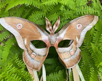 Custom Peacock Leather Masquerade Mask Custom Painted Mask, Rigid ...