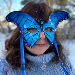 Blue Morphos Butterfly Masquerage - Etsy