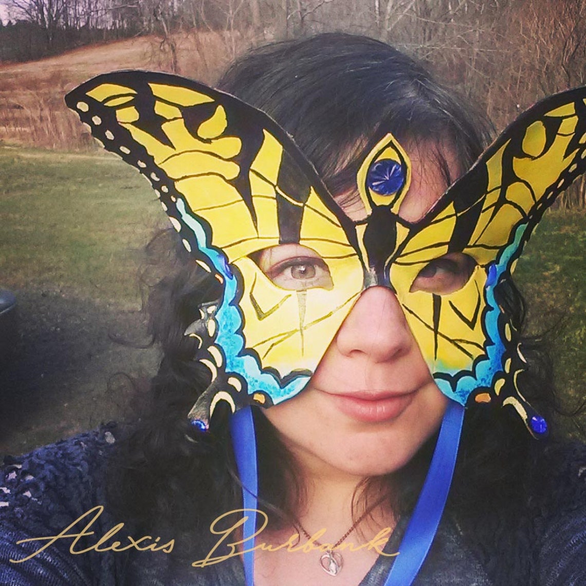 Custom Moth or Butterfly Leather Masquerade Mask Custom - Etsy