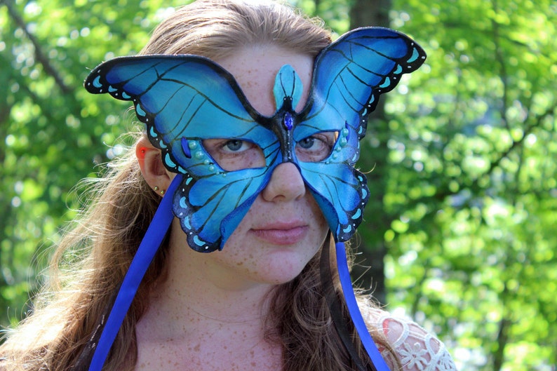 Custom Moth or Butterfly Leather Masquerade Mask Custom - Etsy