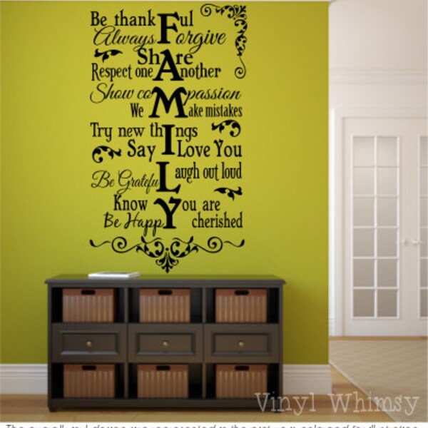 Thankful Wall Decal - Etsy