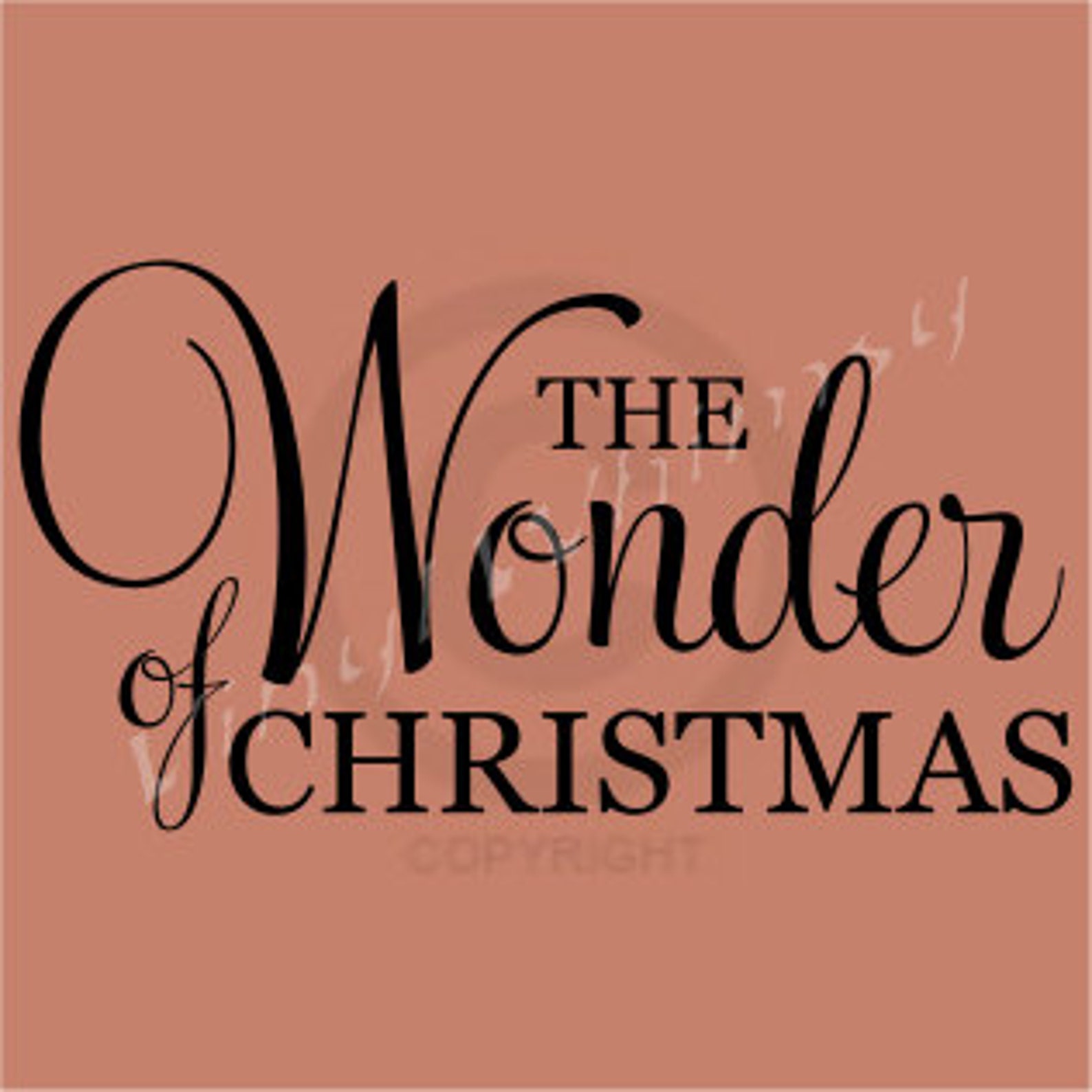 Vinyl Wall Art - Christmas Holiday Quote - the Wonder of Christmas ...