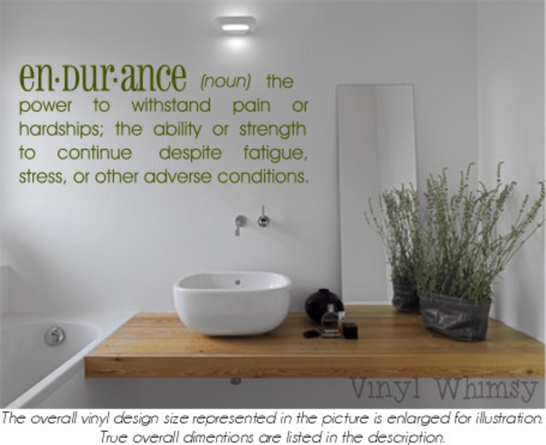Definition - Endurance (noun) the Power to Withstand Pain or Hardships ...