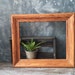Wood Picture Frame, Mid Century Modern Oak Wood Frame, Vintage Cottage ...