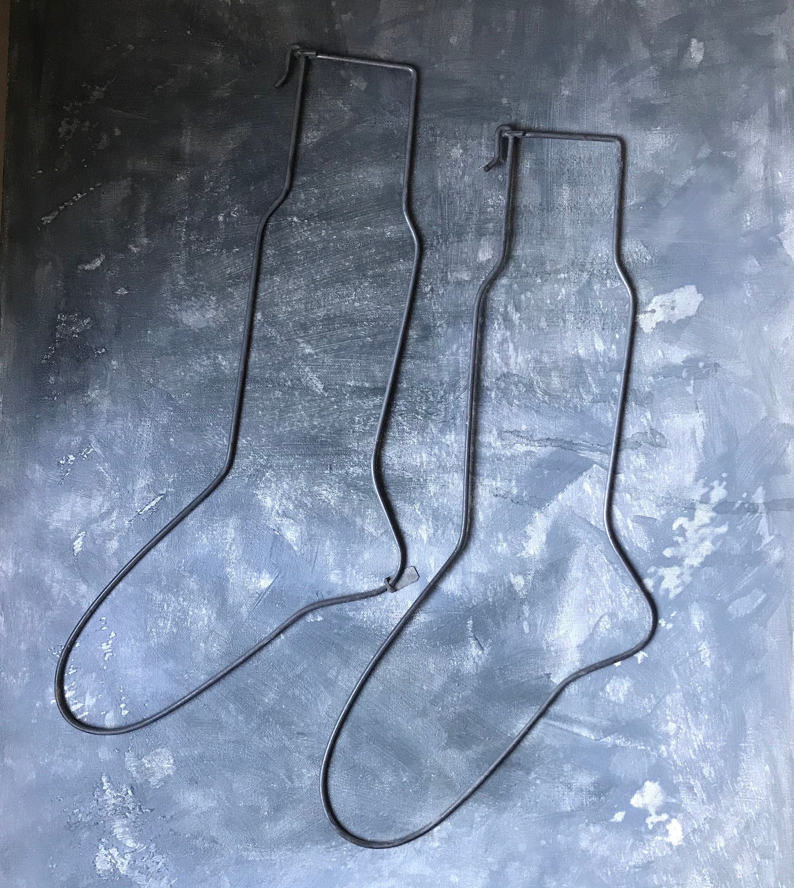 Vintage Large Metal Sock Stretchers Set of 2 Metal Stocking - Etsy