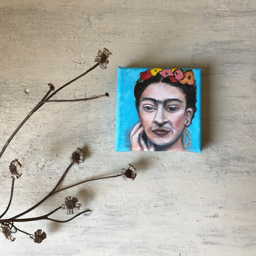 Frida Kahlo Portrait, Frida Kahlo Art, Mexican Icon Frida Original ...