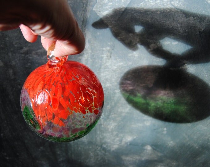 Decorative Hand-blown Glass Ball: Vintage Decorative Hanging Glass Ball ...