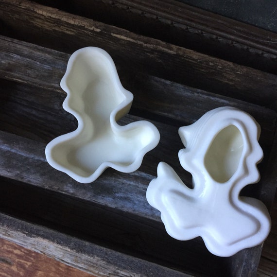 Cherub Trinket Box, Vintage Porcelain Angel Trinket B… - Gem