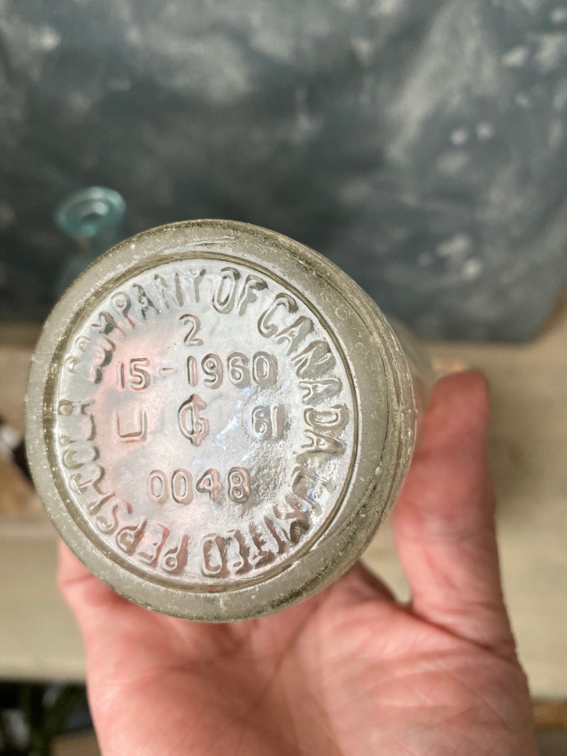 Vintage Pepsi Cola Glass Bottle, 1960 Pepsi Cola Bottle, Pepsi Cola ...