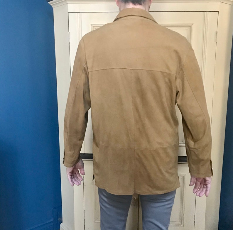 Vintage 70s Butter Soft Suede Chamois Button Front Leather Shirt Jacket ...