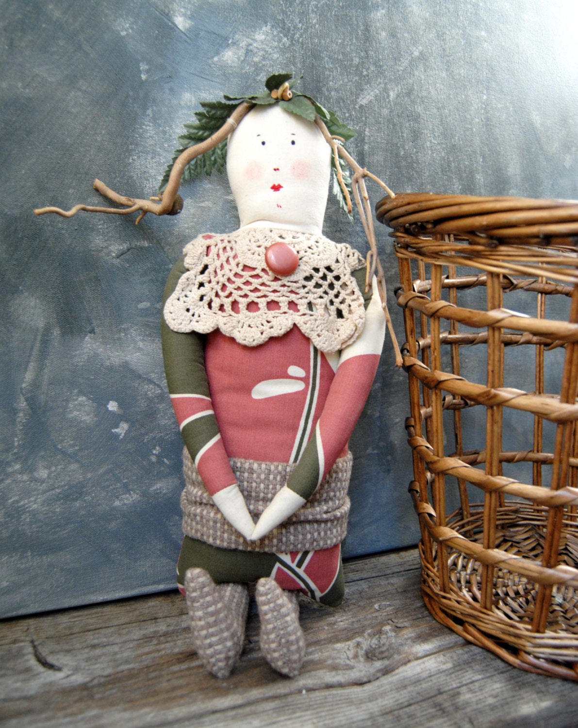 Art Doll Vintage Hand Crafted Original Wall Art Doll - Etsy