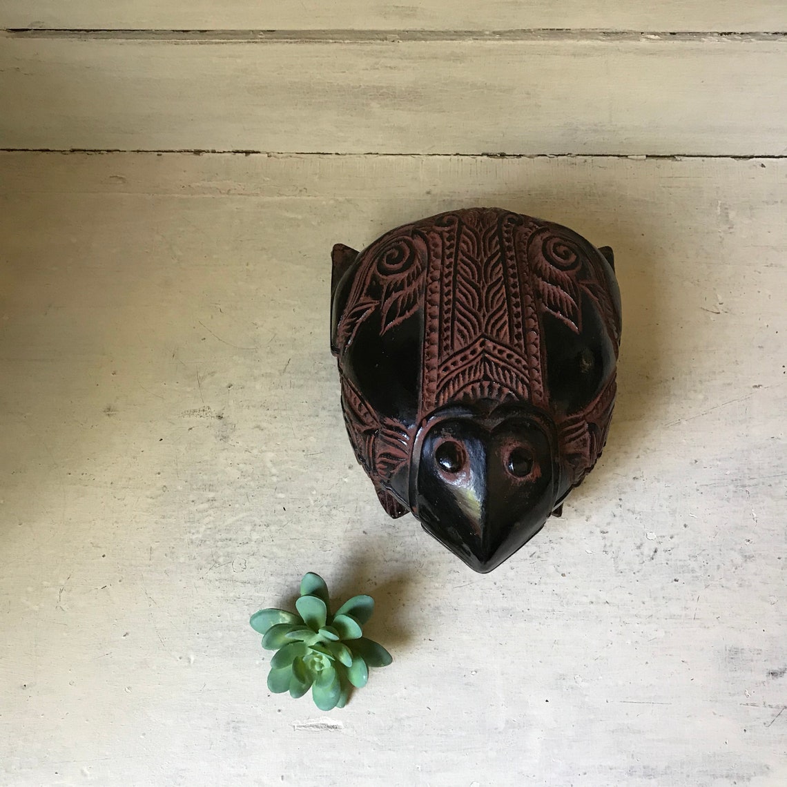 Wooden Frog Carved Box Vintage Handmade Frog Trinket Box - Etsy