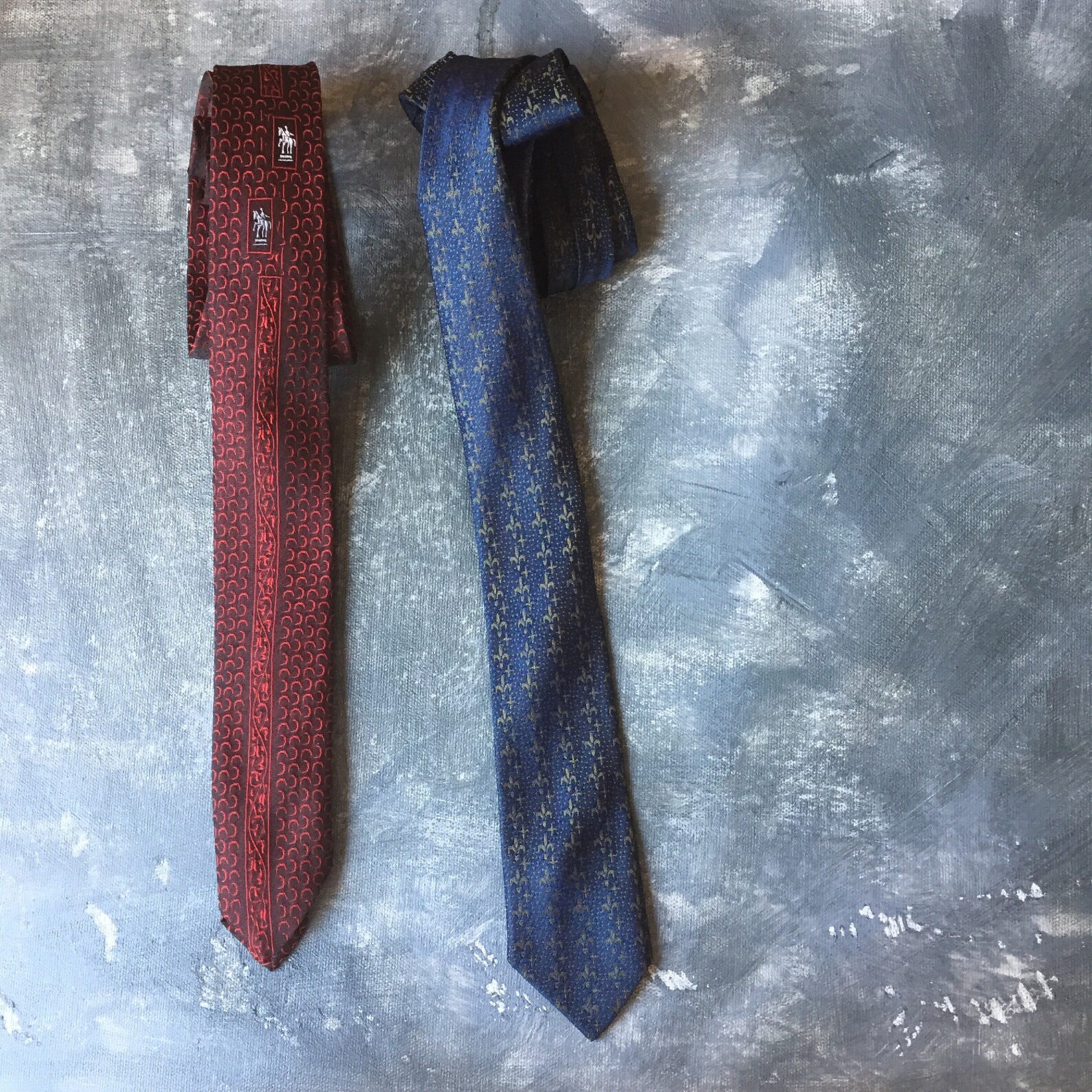 Men's Skinny Necktie Mid Century Modern Necktie Vintage | Etsy