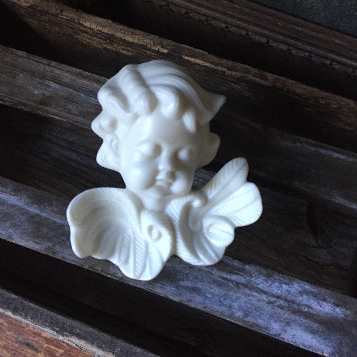 Cherub Trinket Box, Vintage Porcelain Angel Trinket Box, Angel ...
