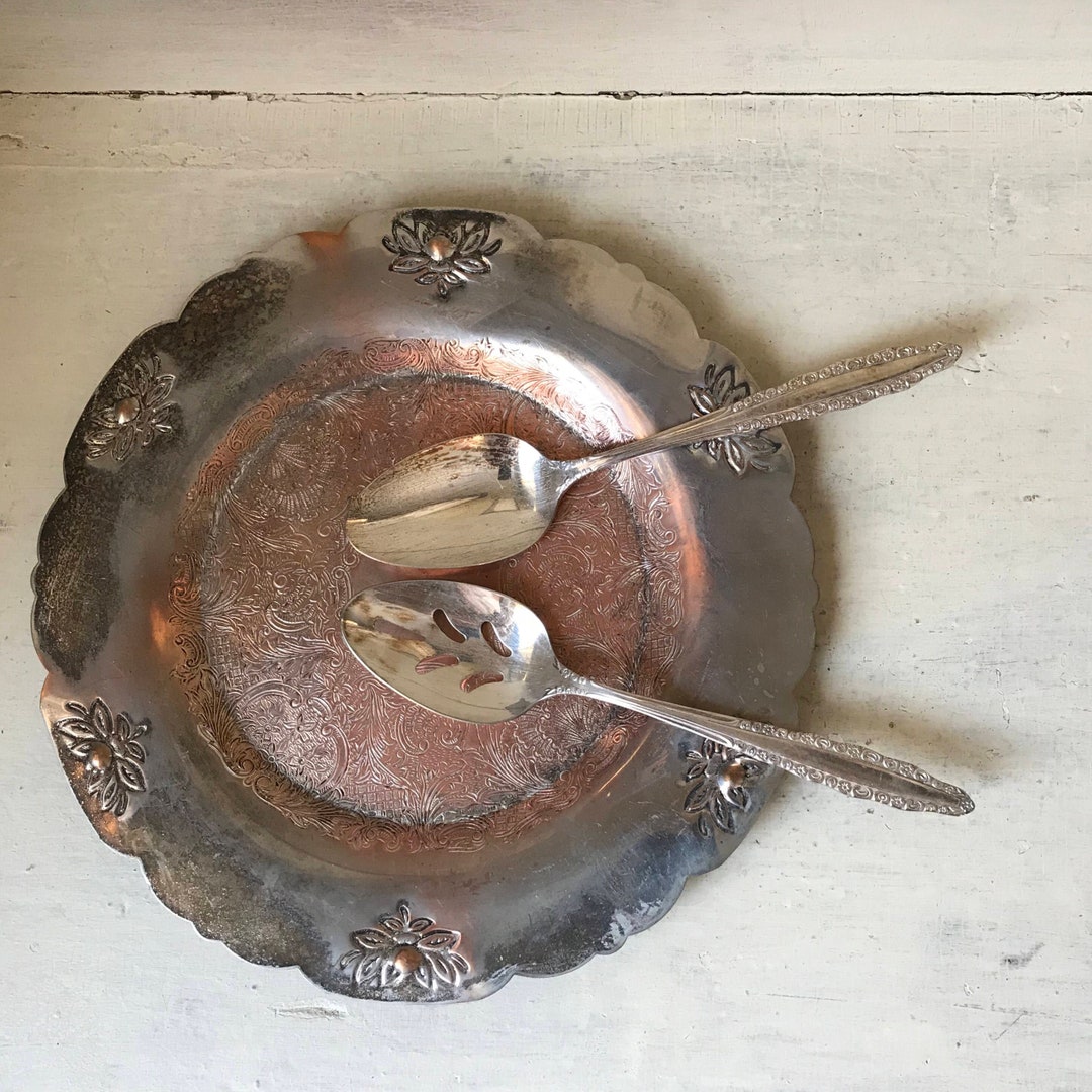 Holmes & Edwards Silver Plate Serving Utensils, Vintage Serving ...