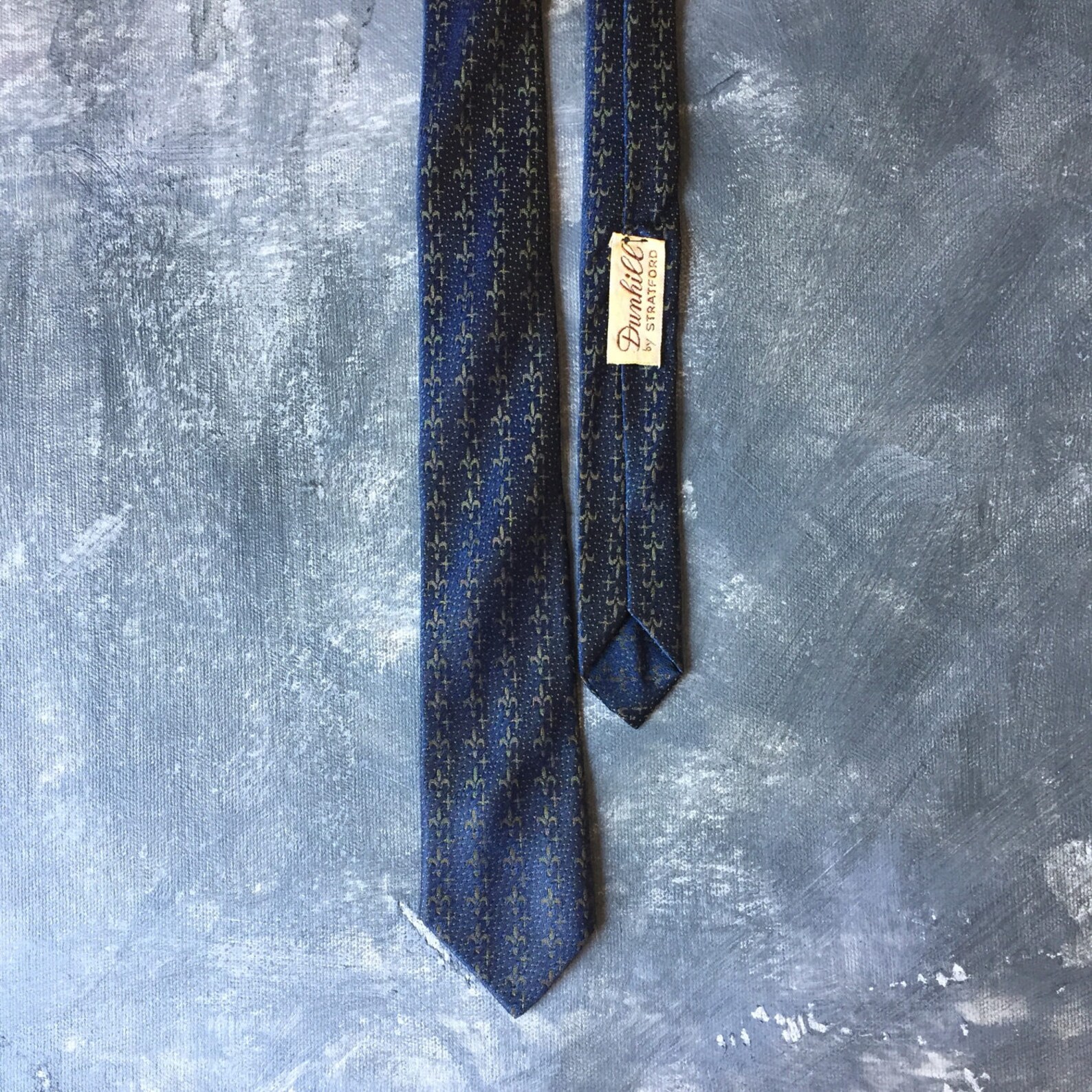 Men's Skinny Necktie Mid Century Modern Necktie Vintage | Etsy