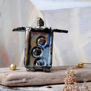 Hand Built Pottery Box Ceramic Abstract Vessel Treasure Box | Etsy