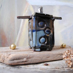 Hand Built Pottery Box Ceramic Abstract Vessel Treasure Box | Etsy