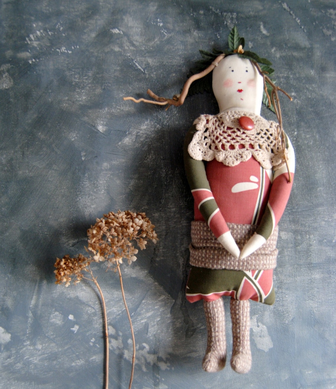 Art Doll Vintage Hand Crafted Original Wall Art Doll - Etsy