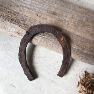 Rustic Lucky Horseshoe, Vintage Cast Metal Horseshoe, Equine Decor ...
