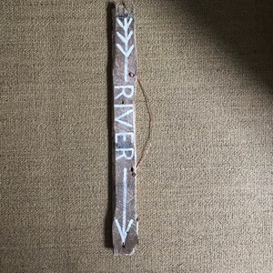 Rustic Driftwood River Sign, Wood Wall Sign, Handmade Rustic Home Decor ...