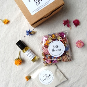 Pocket Spa, Mini Self Care Box, Herbal Bath Gift Set - Etsy