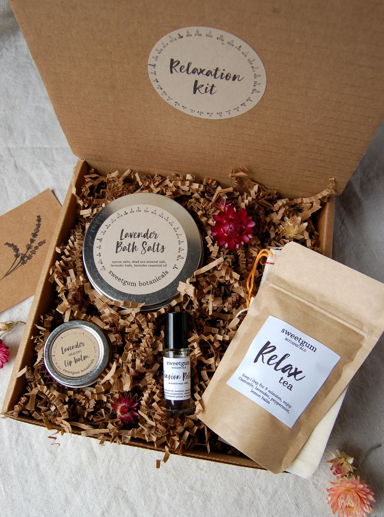 Relaxation Kit Self Care Gift Set Spa Care Package - Etsy