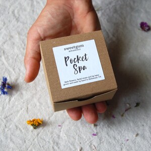 Pocket Spa, Mini Self Care Box, Herbal Bath Gift Set - Etsy