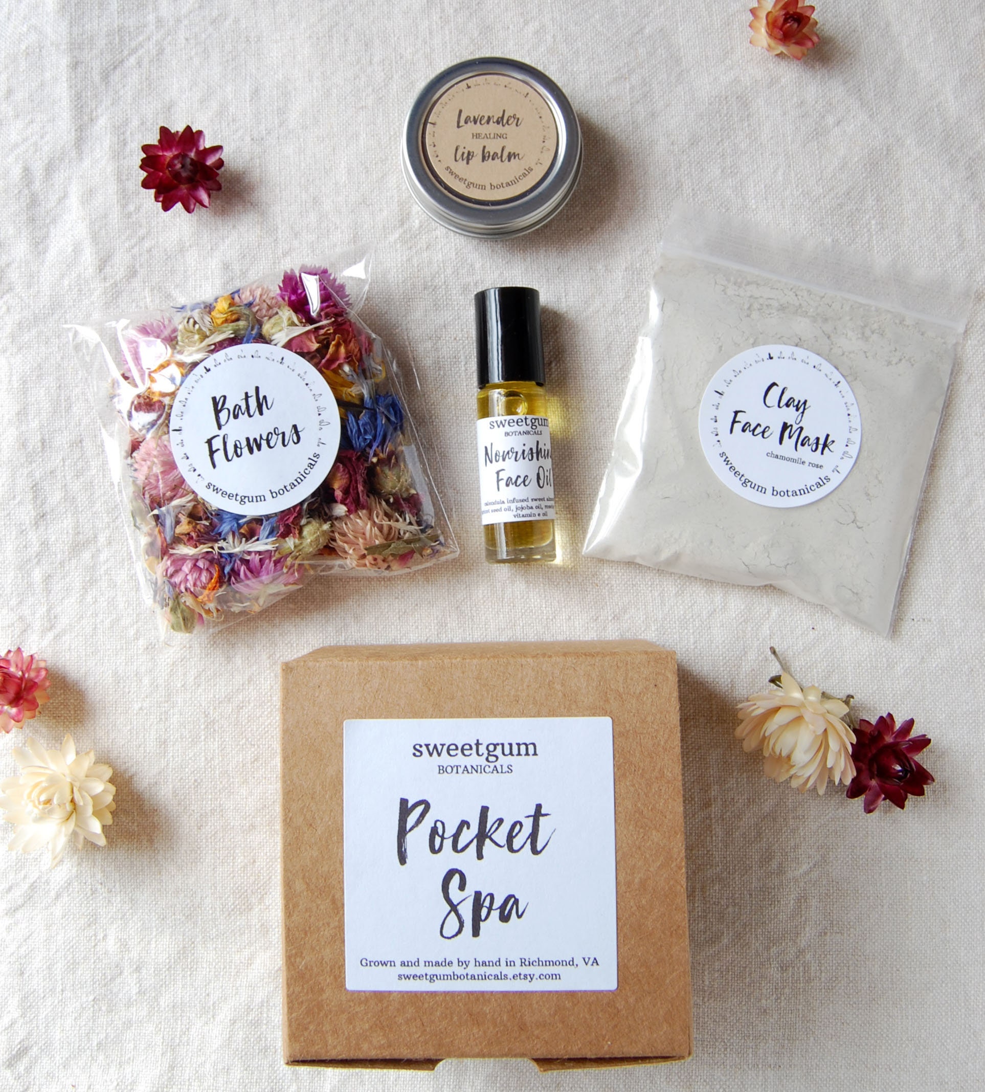 Pocket Spa Mini Self Care Box Herbal Bath Gift Set | Etsy