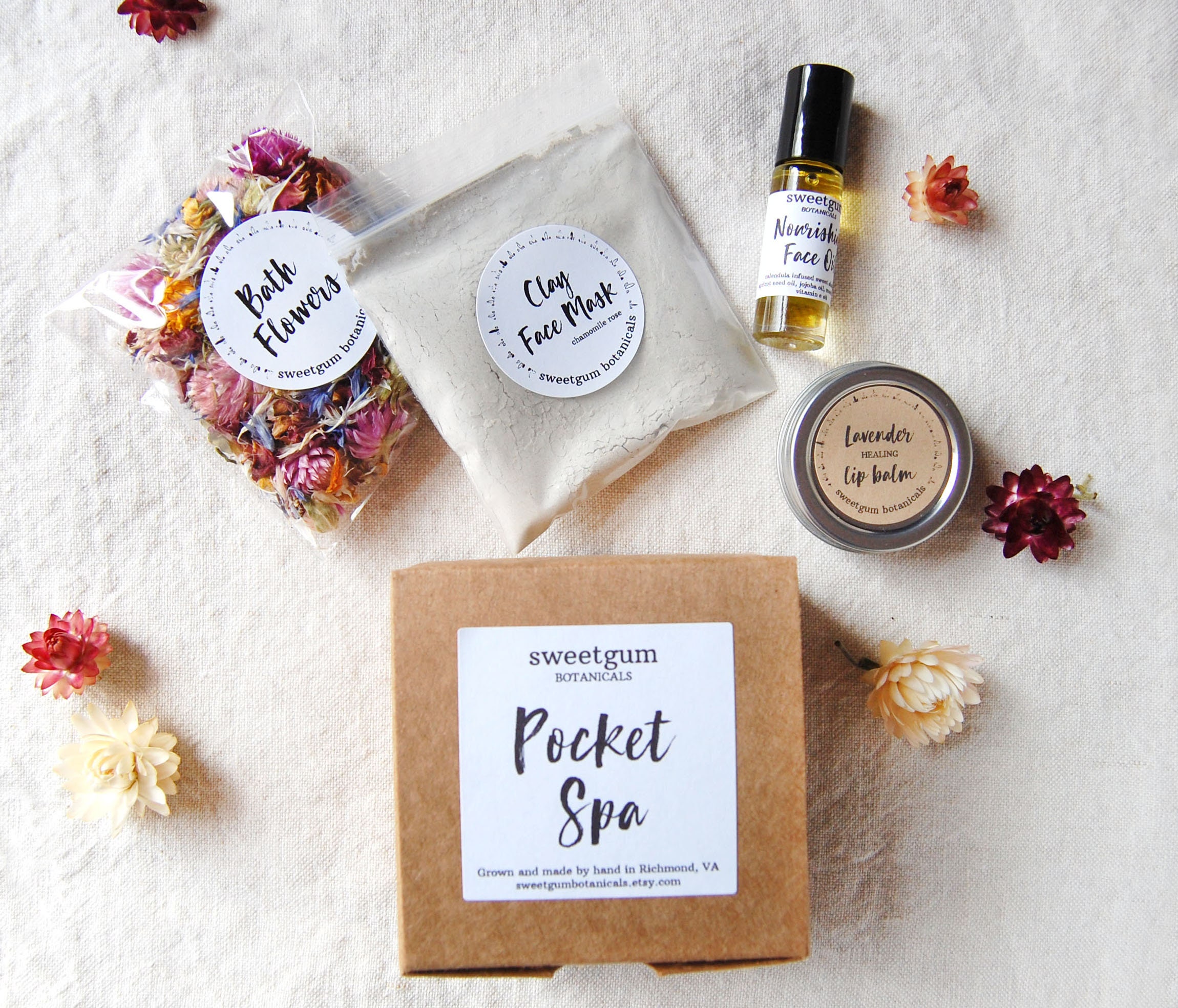 Pocket Spa Mini Self Care Box Herbal Bath Gift Set | Etsy