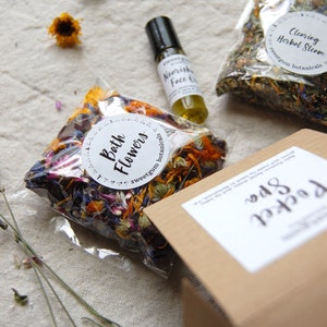 Pocket Spa, Tiny Self Care Box, Herbal Spa Gift Set - Etsy