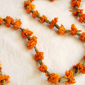 Real Marigold Flower Garland, Dried Floral Chain - Etsy