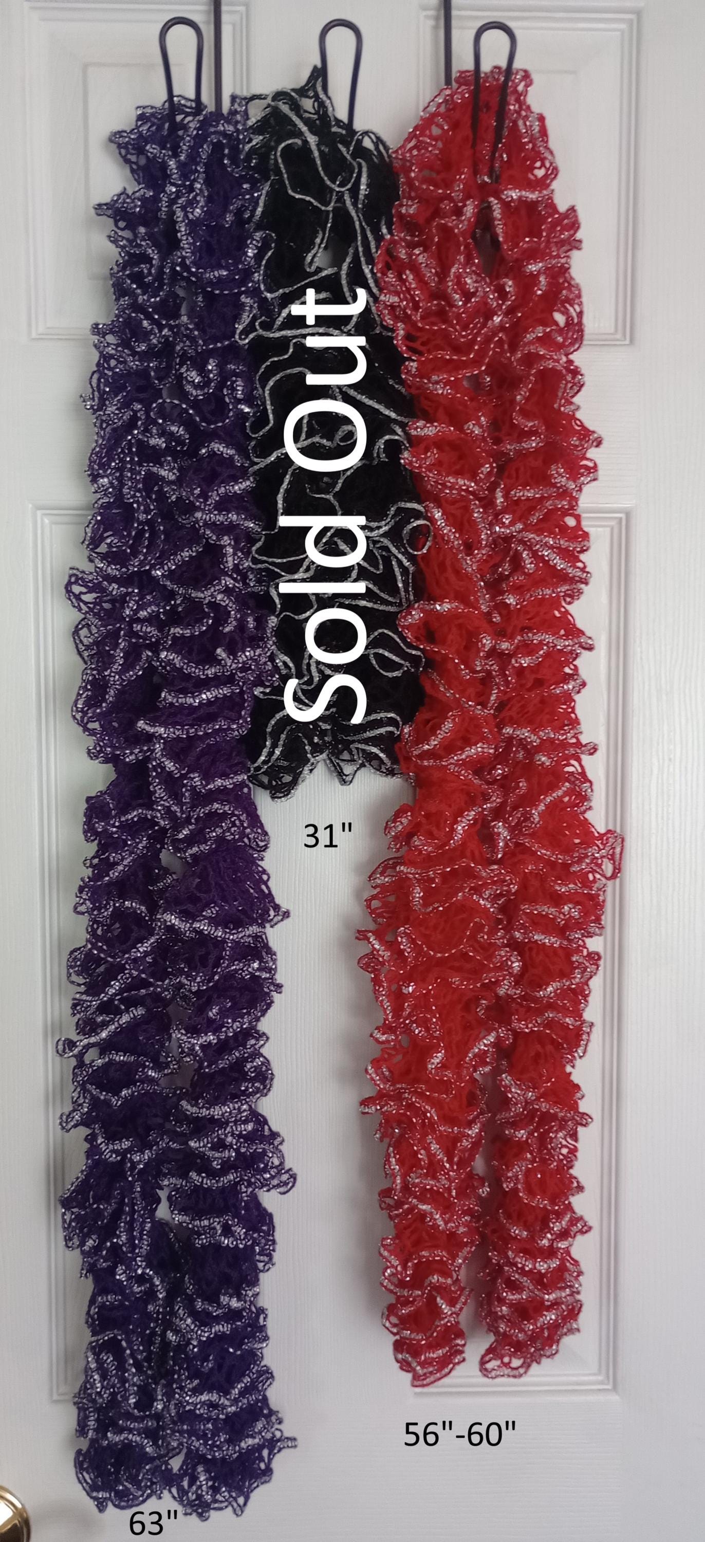 Ruffle Scarf/twirly Scarf/chain Scarf/spiral Scarf - Etsy