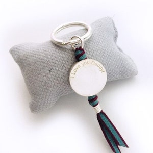 Sterling Silver Keychain /personalized/ BORN. - Etsy