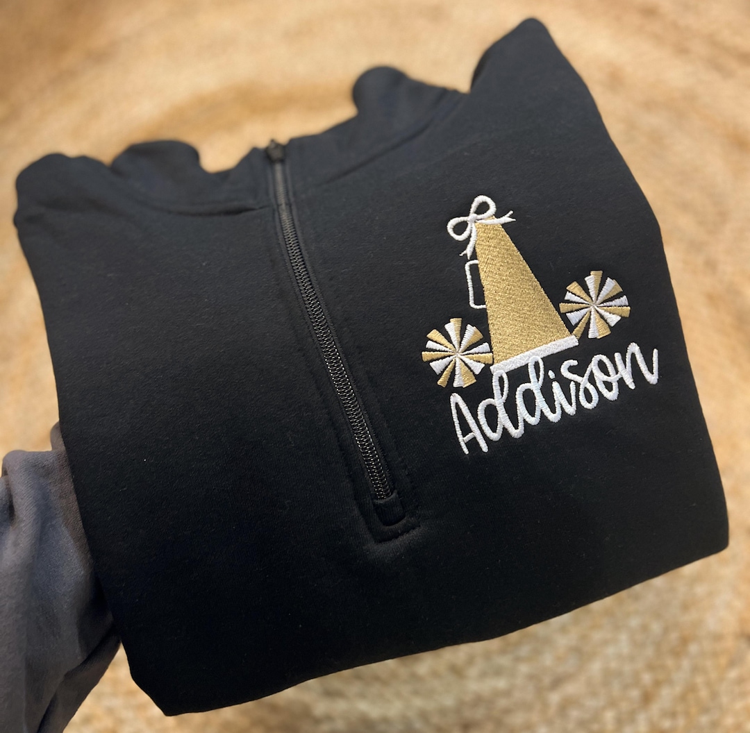 Cheer Mascot Quarter Zip Pullover - Custom Cheer Pullover - Cheer ...