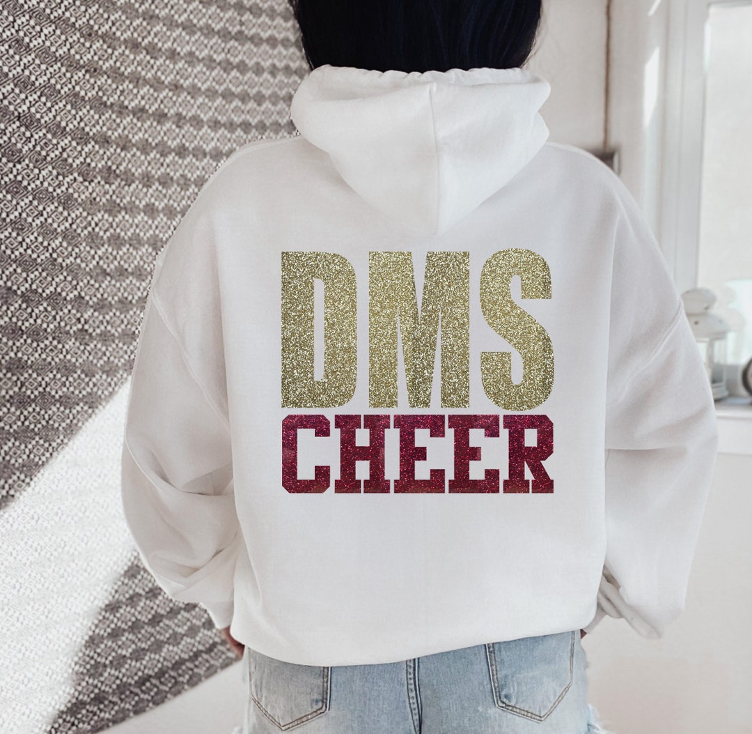 Glitter Cheer Hoodie - Custom Teamwear Hoodie - Glitter Pullover for ...