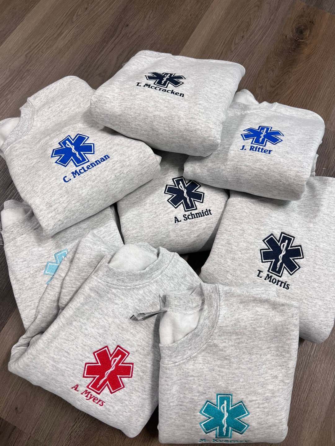 Embroidered Paramedic Pullover Fleece - Choose Your Colors - EMT EMS ...