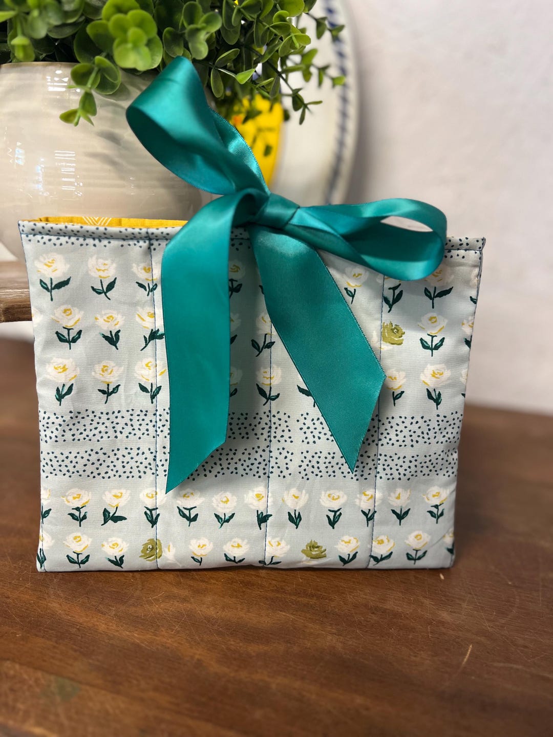Bow Book Sleeve - Hand Sewn Book Cover - Item in Photo is Item You Will ...