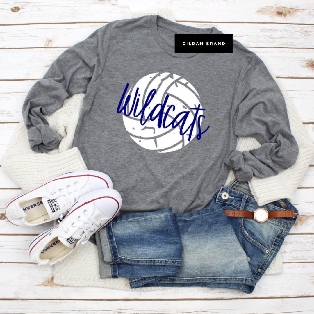 Custom Volleyball Team Spirit Shirt: Distressed Design - Etsy