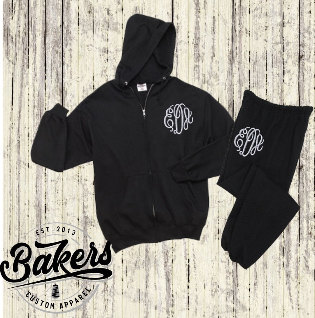 Monogrammed Outfit - Unisex Embroidered Suit With Monogram ...