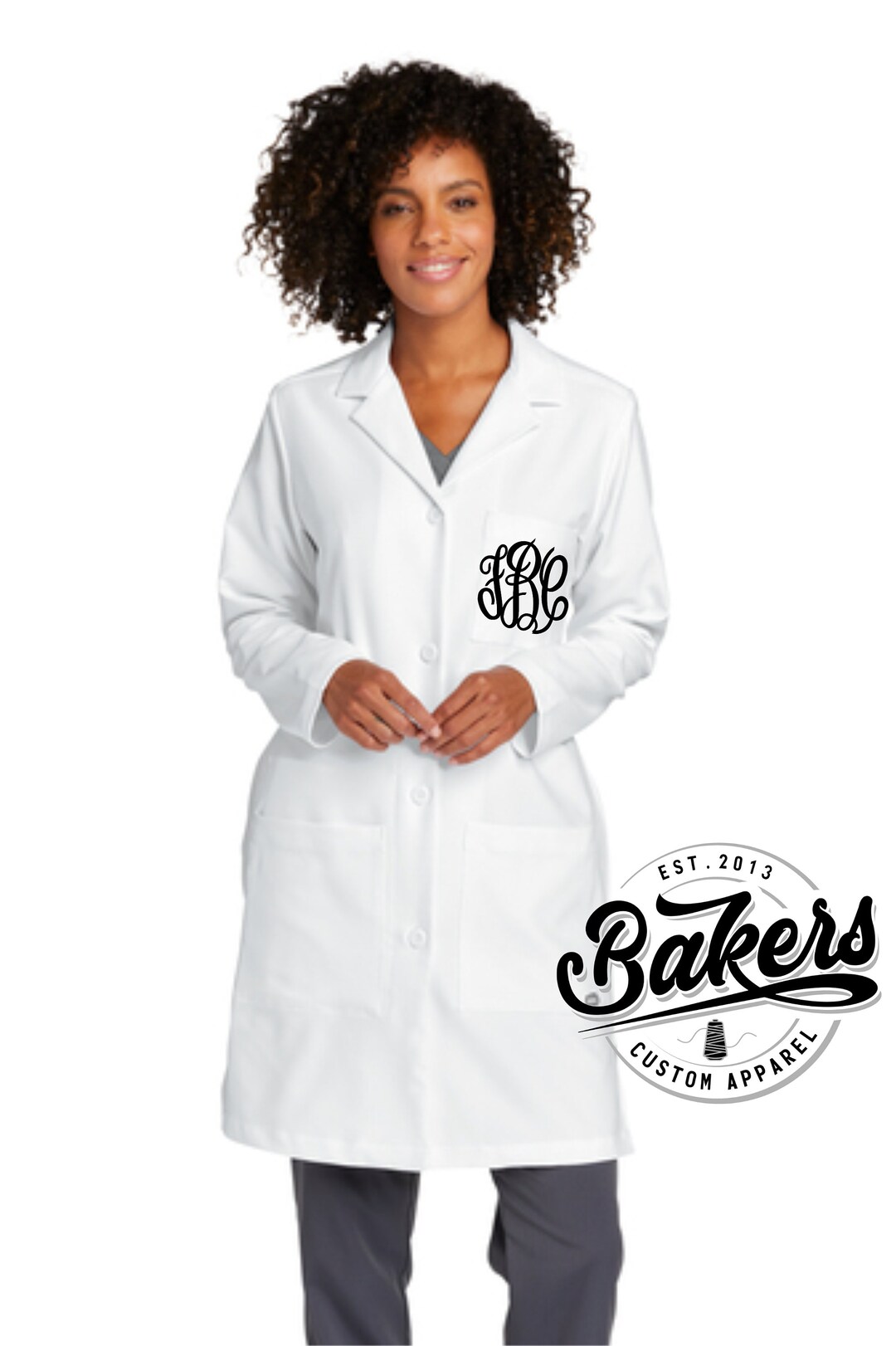 Embroidered Lab Coat - Ladies Custom Lab Coat - White Coat - Workwear ...