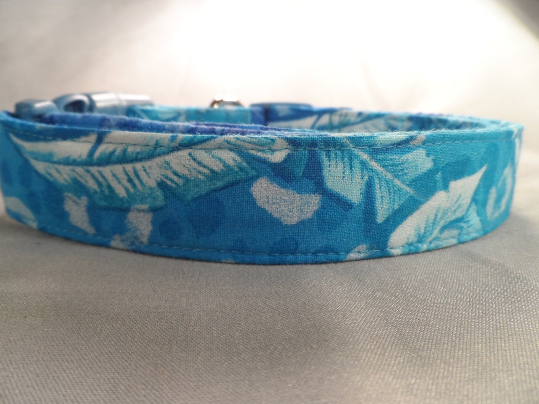 Blue Hawaiian Dog Collar - Etsy