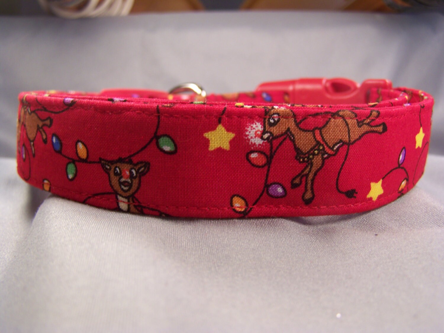 Rudolph the Red Nosed Reindeer Red Christmas Dog Collar - Etsy