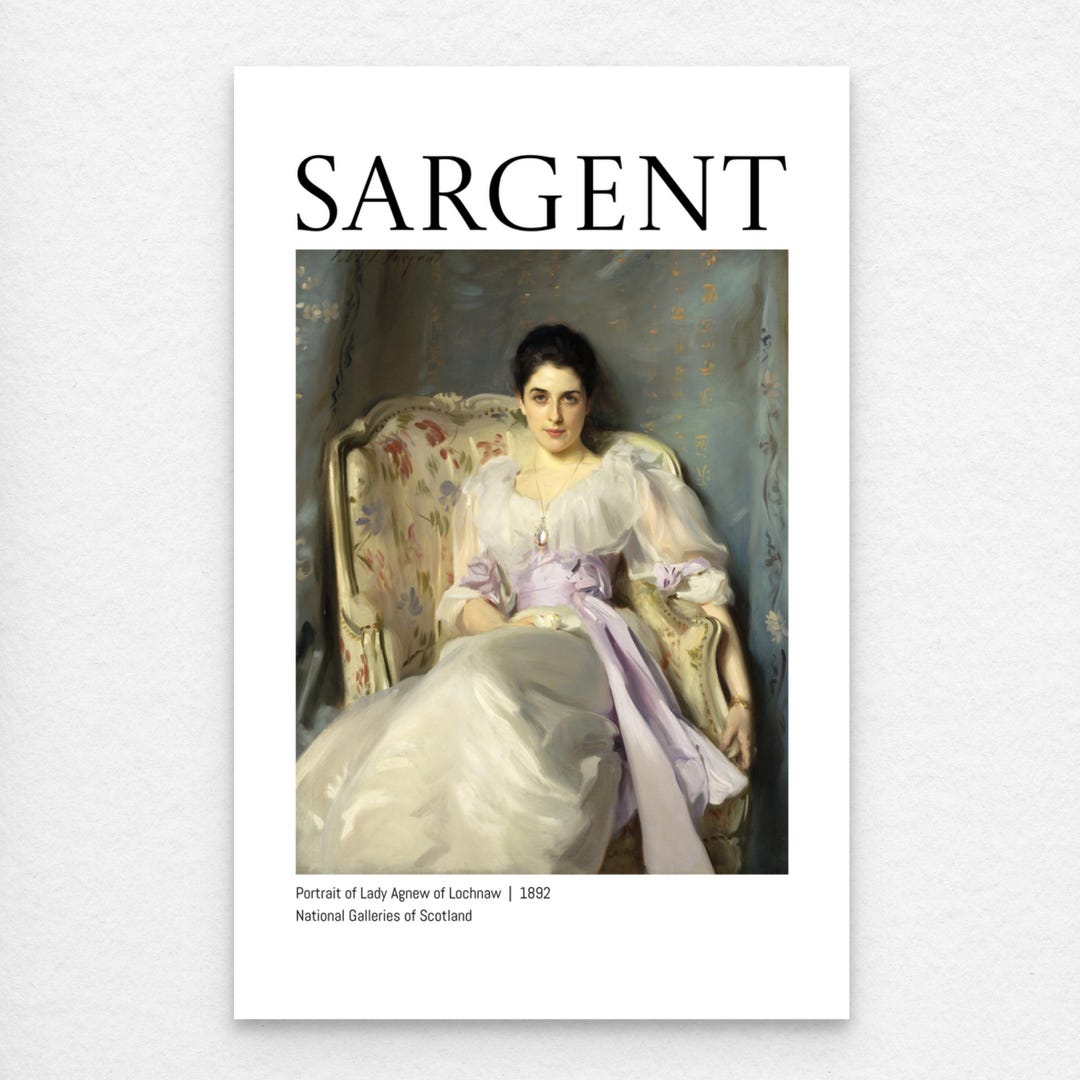John Singer Sargent Poster Classical Art Painting Sargent Print Wall ...