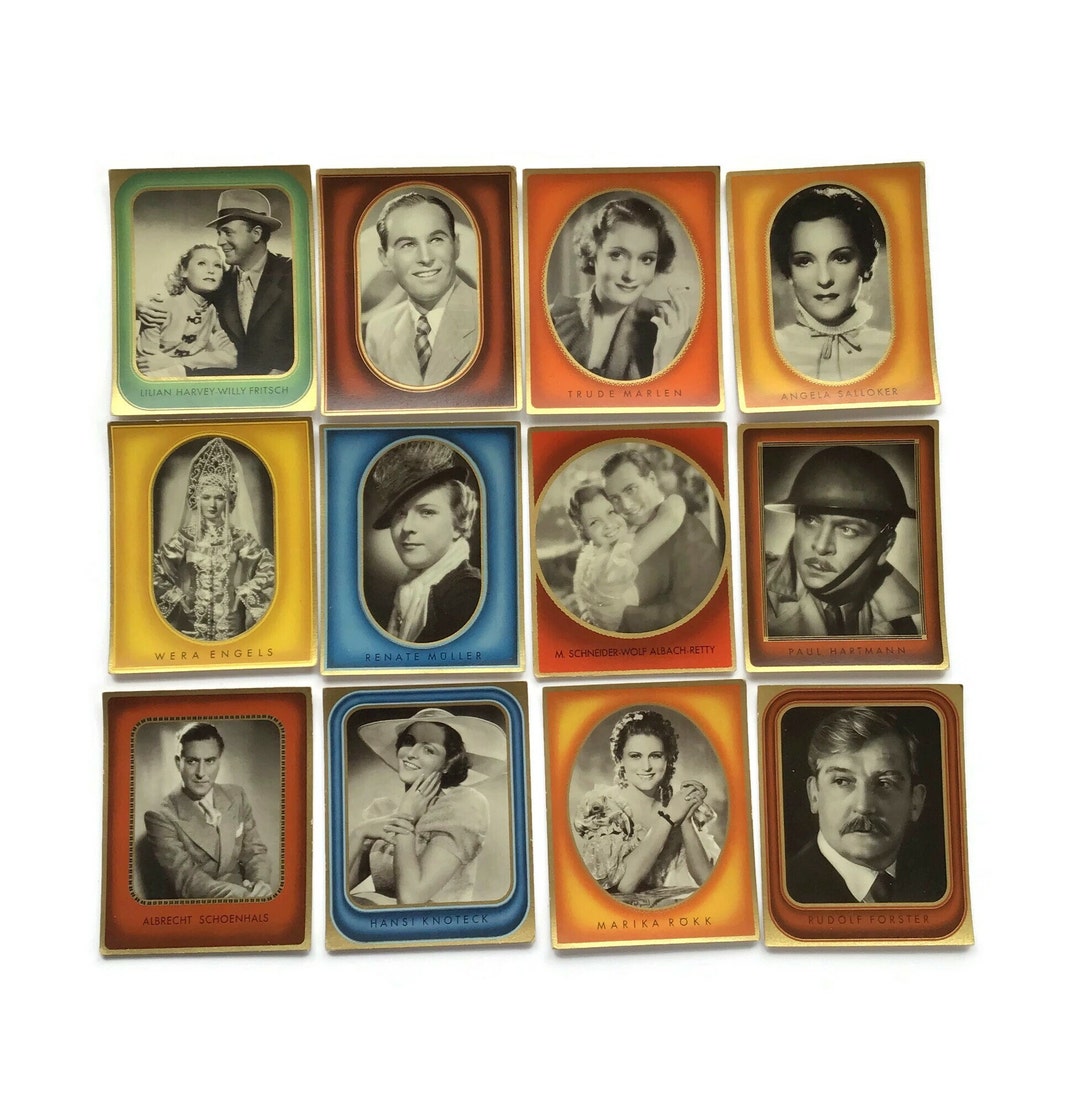 Movie Film Stars Actresses Actors, German Cigarette Cards - Etsy
